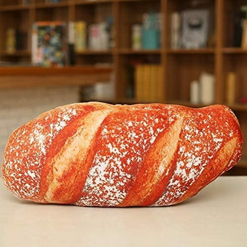 Real Life Bread Plush Toy Cushion Lifelike Plush Food Bread Soft Doll ...