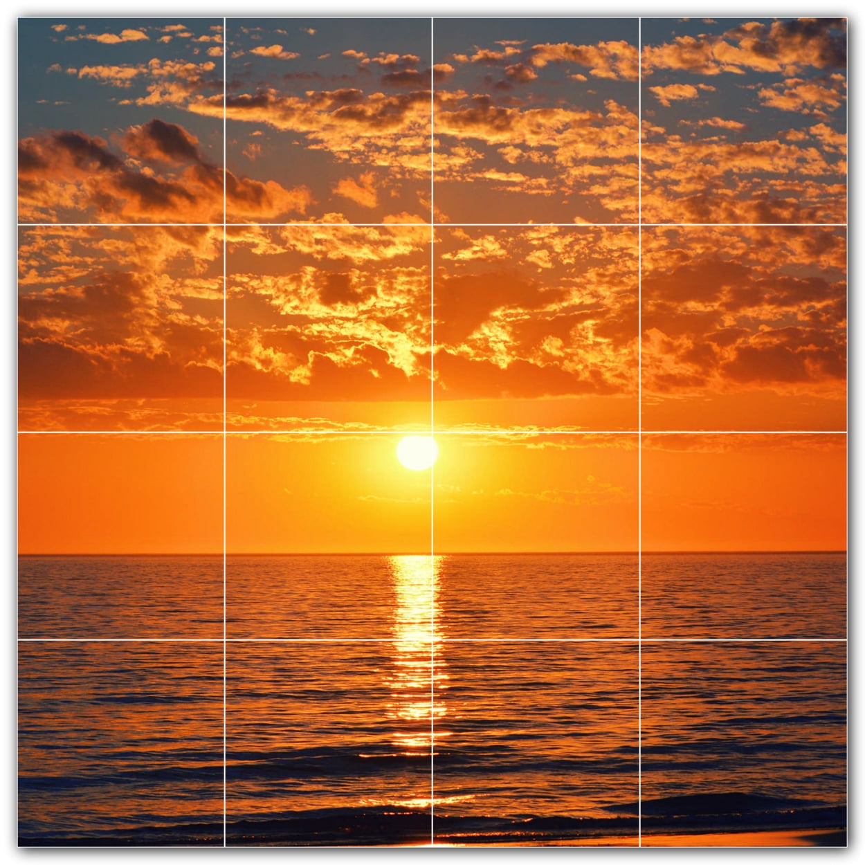 Picture-Tiles.com: Sunset Ceramic Tile Wall Mural WAL501002-44M. 24"W x ...