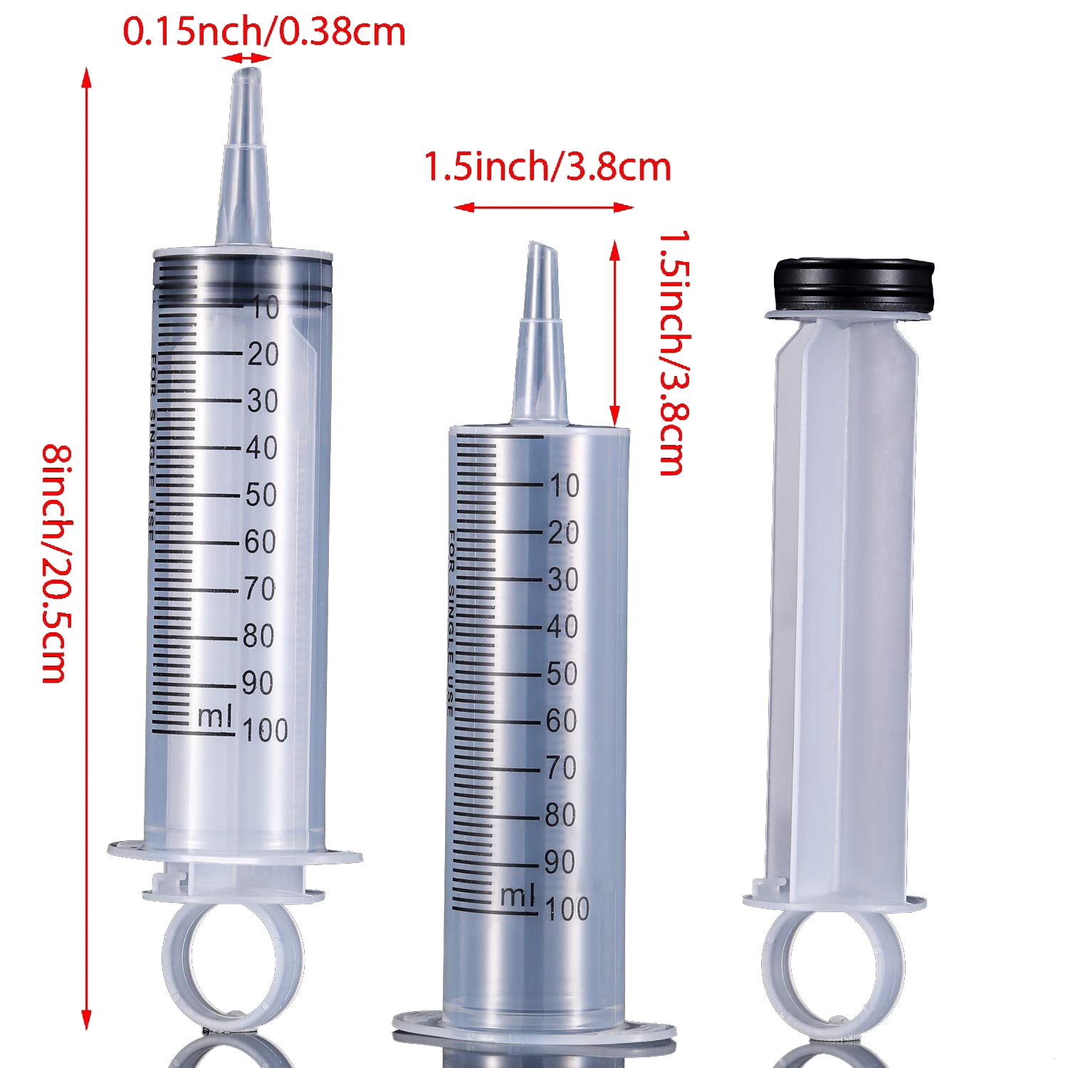 Buy Large Plastic Syringe, Garden Syringe without Needle for Scientific ...