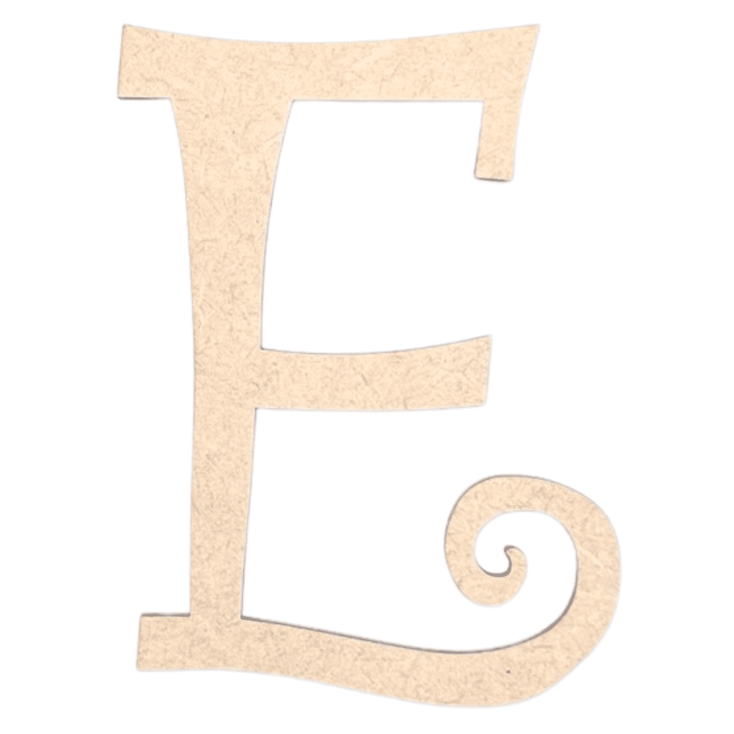 Krafty Supply - 5" Tall MDF Letter E | 1/4" MDF |Curlz|Wooden Letter ...