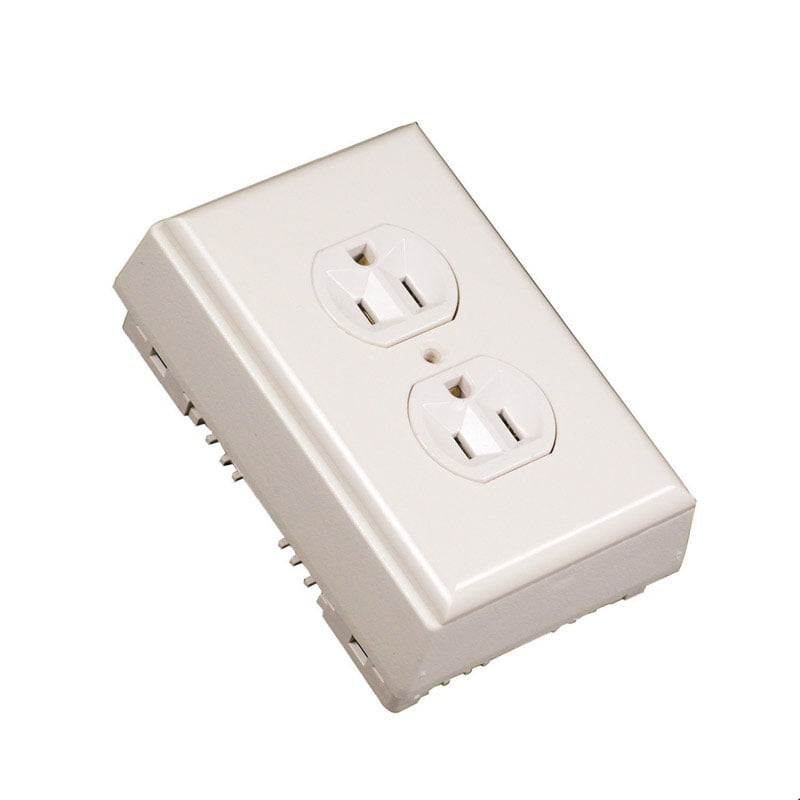 Wiremold 1-5/8 in. Rectangle Plastic 1 gang Outlet Kit Ivory - Walmart ...