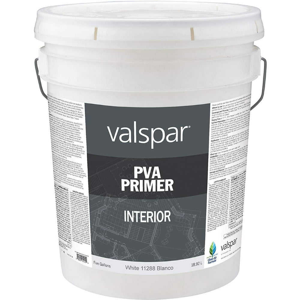 Valspar 11288 Interior PVA Wall Primer, 5-Gallon - Walmart.com ...