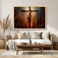 Affixzi Cross Canvas Wall Art, Spiritual Christian Home Decor, Dramatic ...