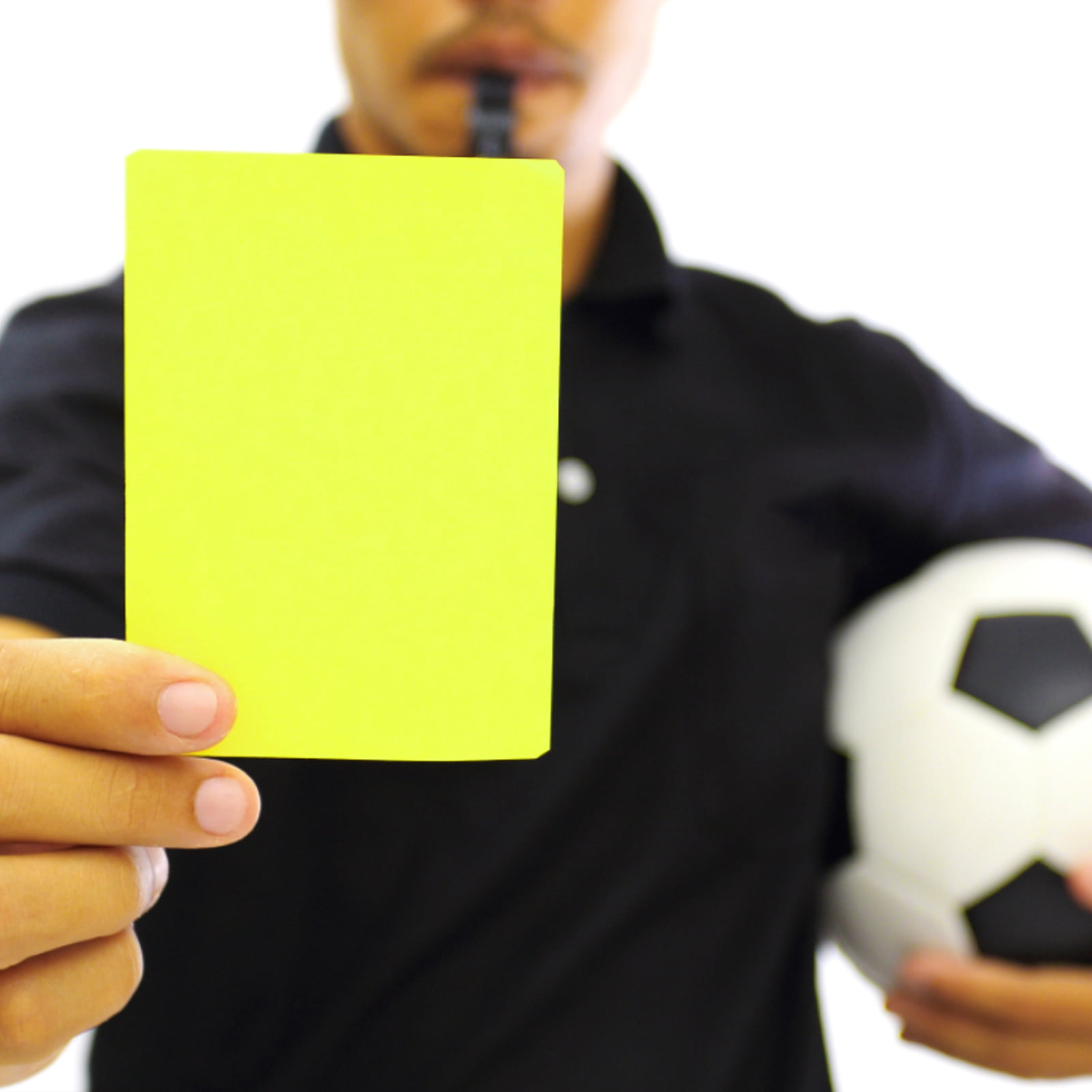 huanledash 1 Set Football Referee Warning Card Bright Color Thickened ...