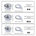 Mosiee Bicycle Hub Motor Nuts Outdoor 1 Set Accessories M8/ M9.5/M10 ...