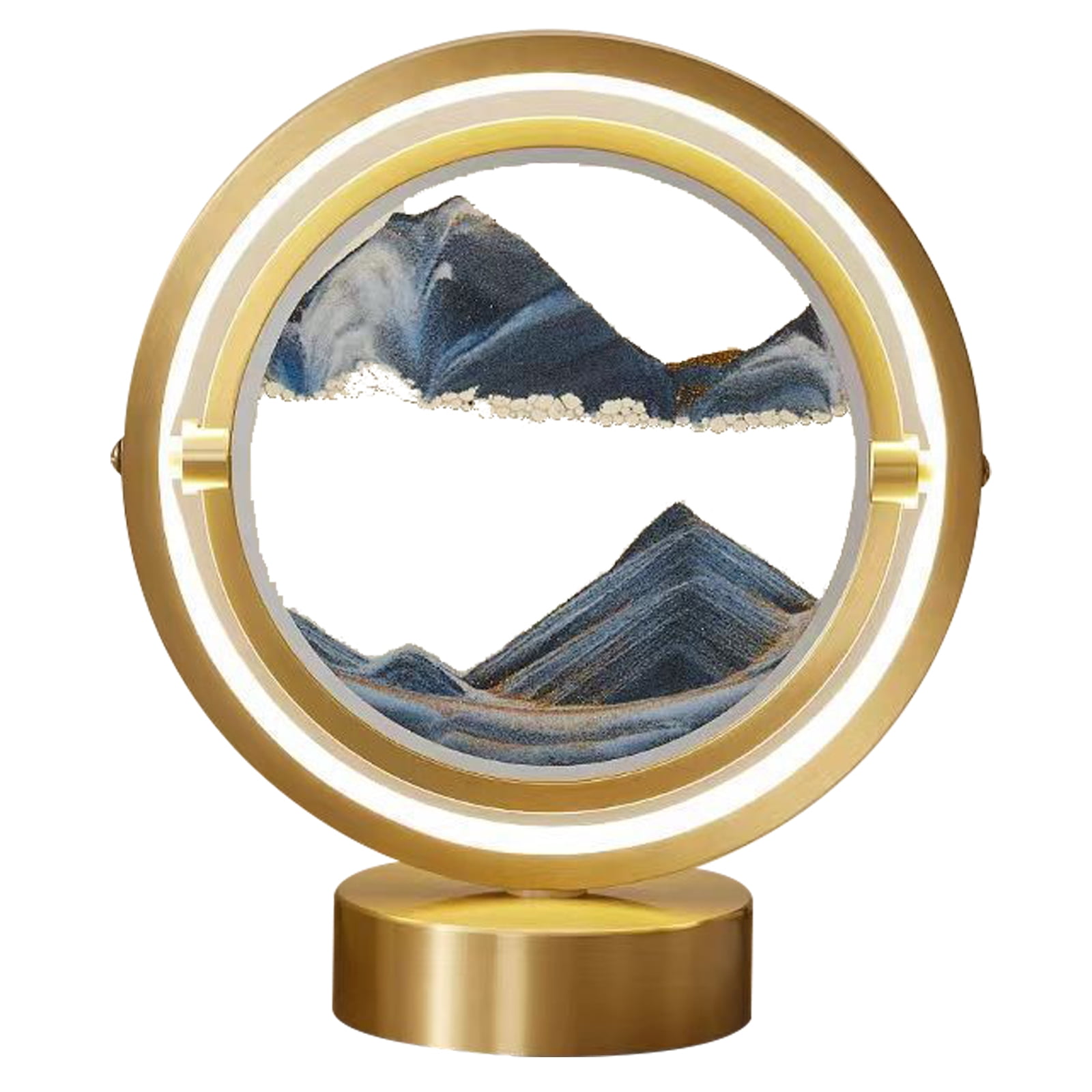 7.8inch 3D LED Sandscape Sand Art Round Glass,Bedside Table Lamp,LED ... 7.8inch 3D LED Sandscape Sand Art Round Glass,Bedside Table Lamp,LED ...