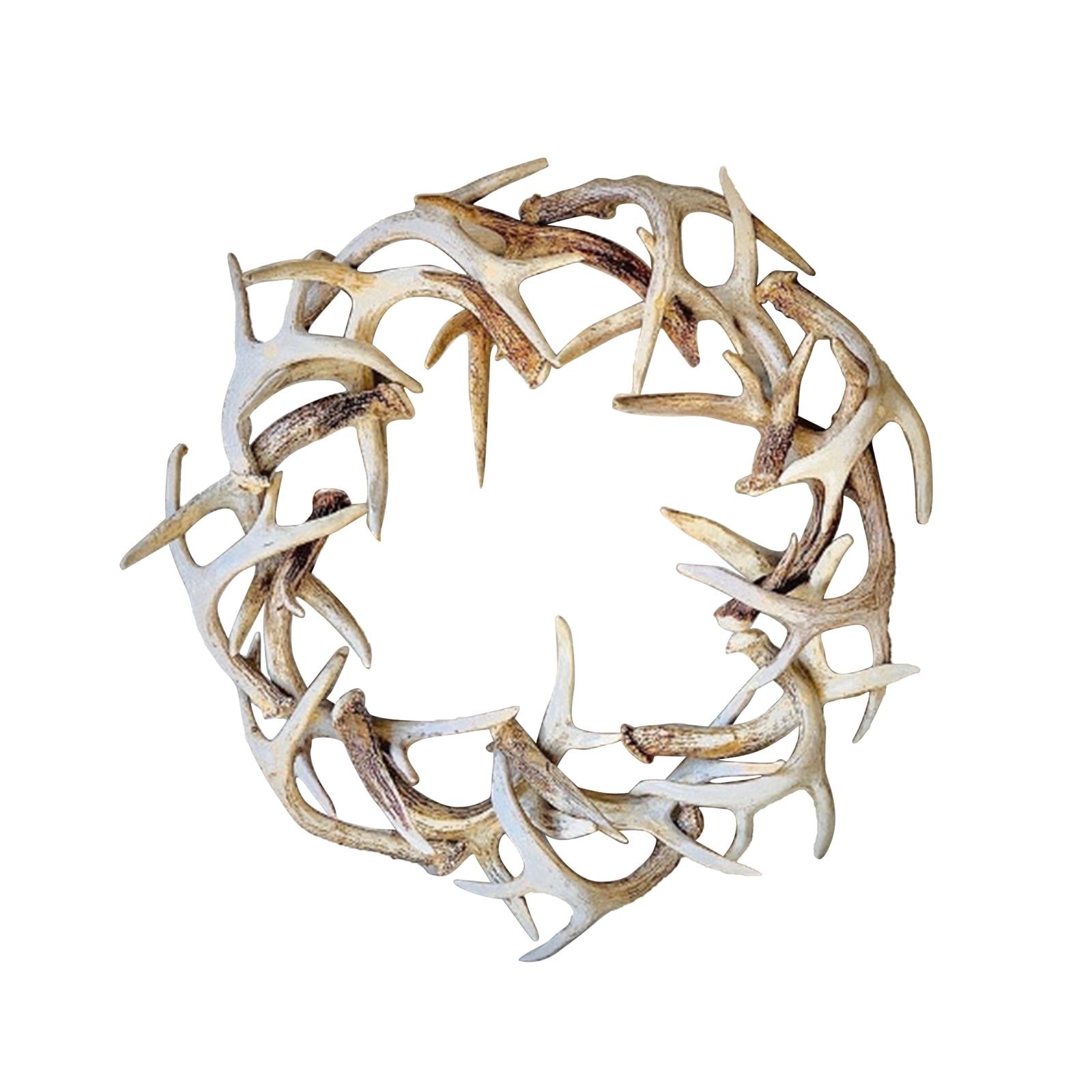 Faux Antler Wreath,Handmade Rustic Antler Wreath to Add a Touch of ...