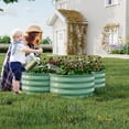 EastVita 2 Pack Metal Raised Garden Beds – Flower Shape Design ...
