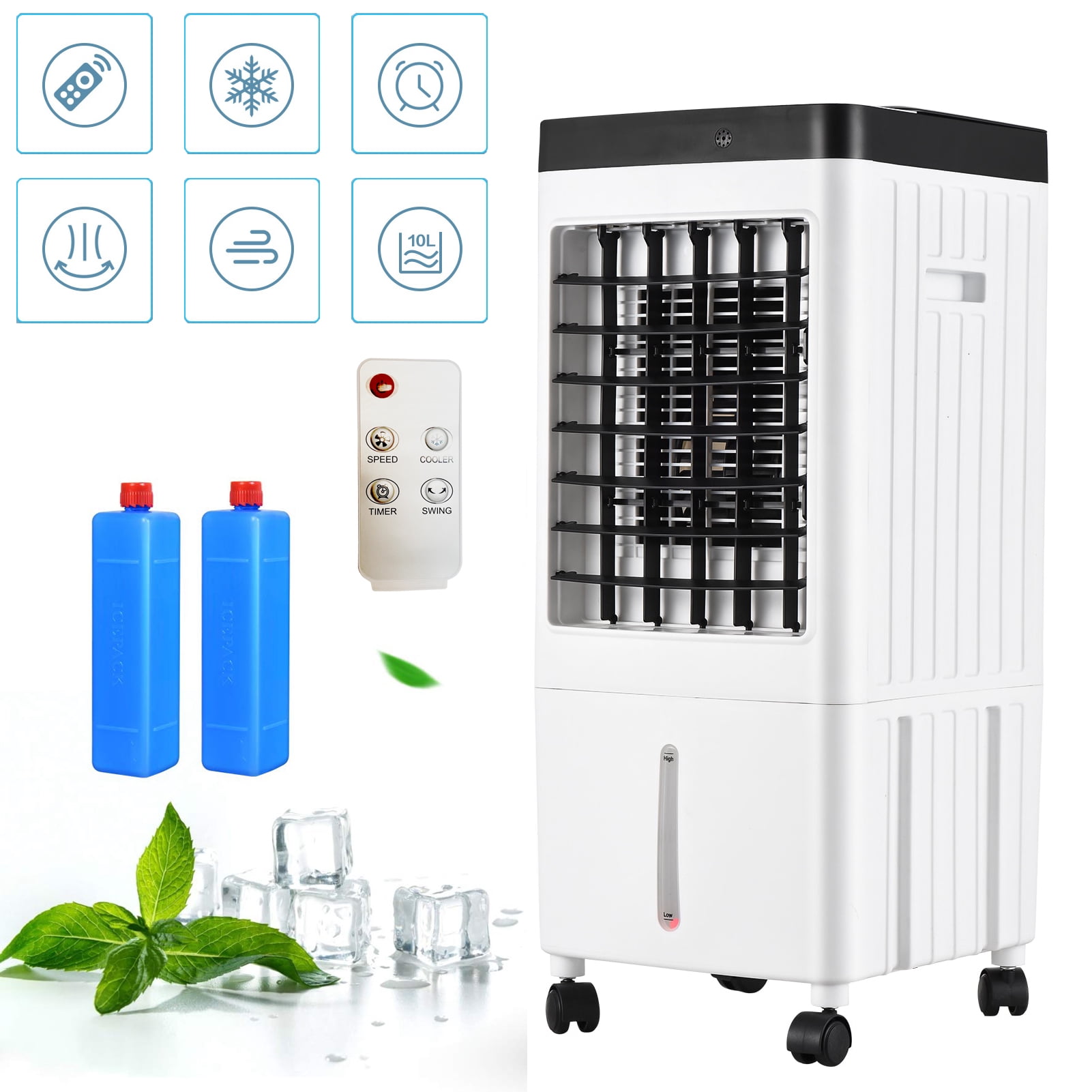 iMeshbean 110V 65W Portable Air Conditioner, 3-IN-1 Evaporative Air ...