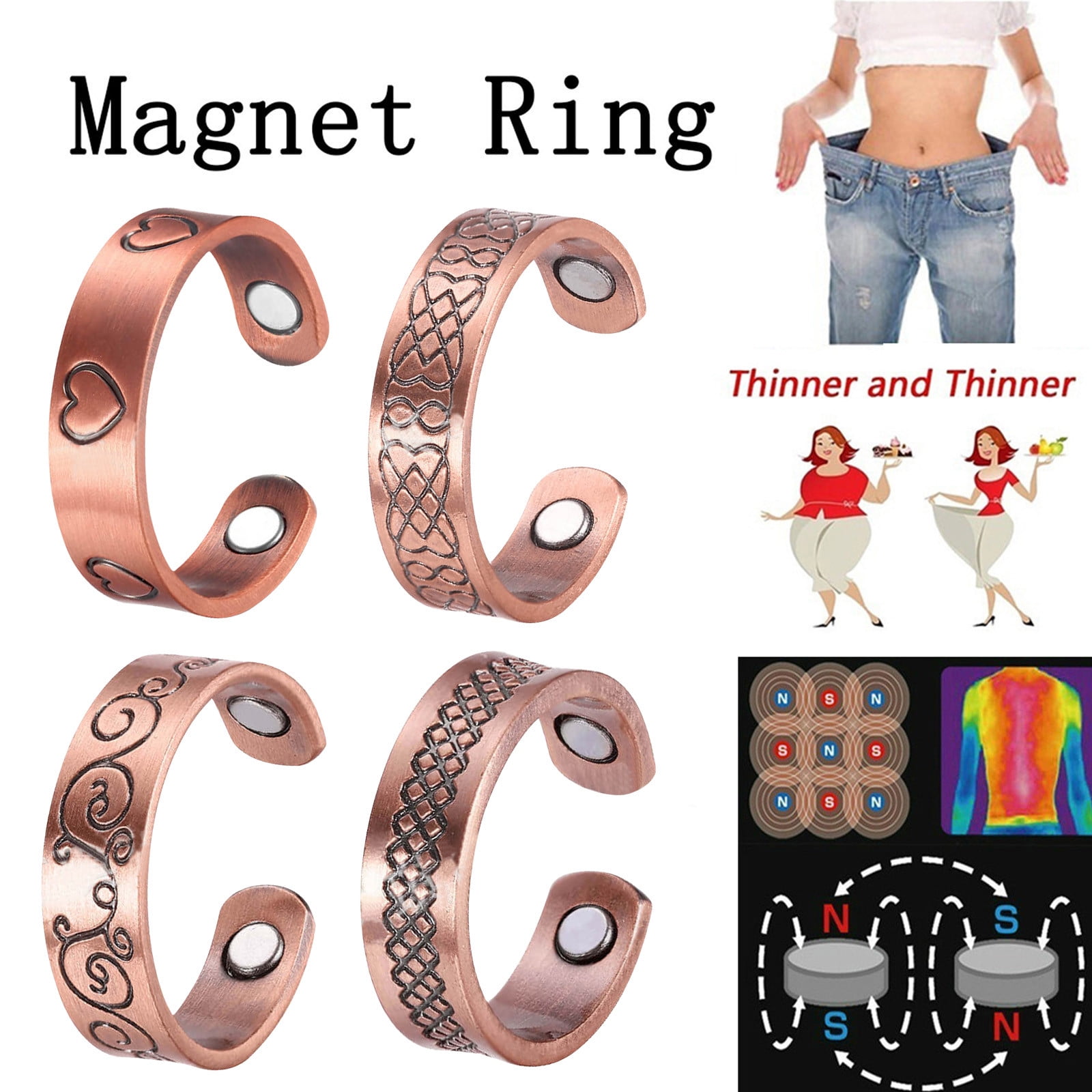 Click here for Oefntac Savings Ring For Women Pure Antique Copper... prices