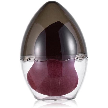 5pc Empty Transparent Puffs Drying Box Egg Shaped Beauty Sponge Stand ...