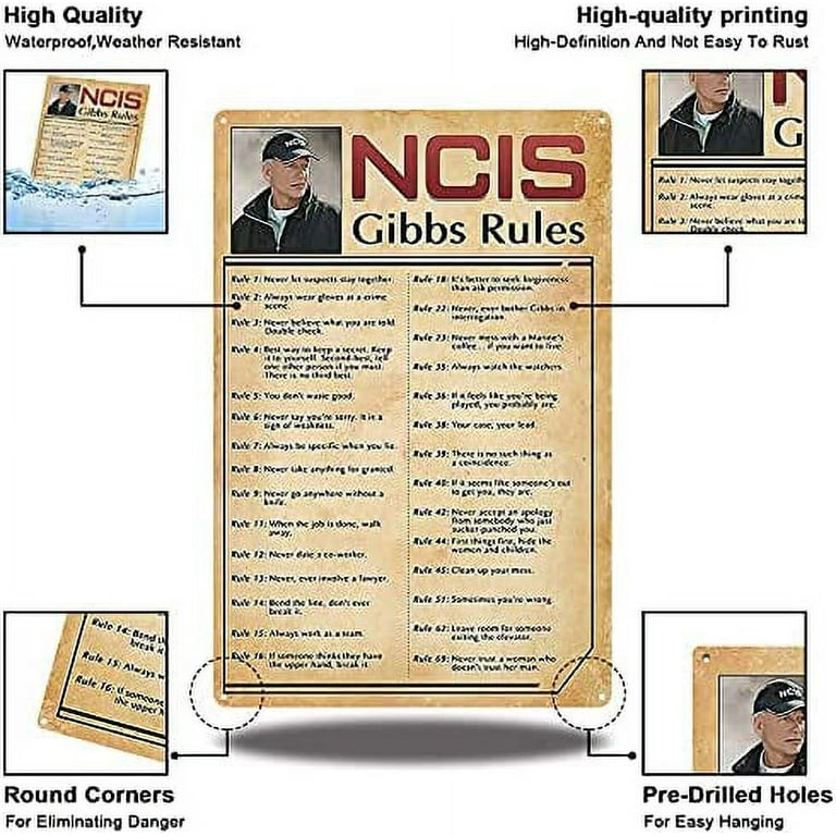 Ncis Poster Gibbs Rules