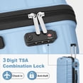 Zimtown Luggage Sets 4 Piece, PP Hard Shell Suitcase 14" 20" 24" 28 ...