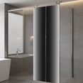 Art Black Window Privacy Film, Deep Black Gray Ombre Vintage Farmhouse ...