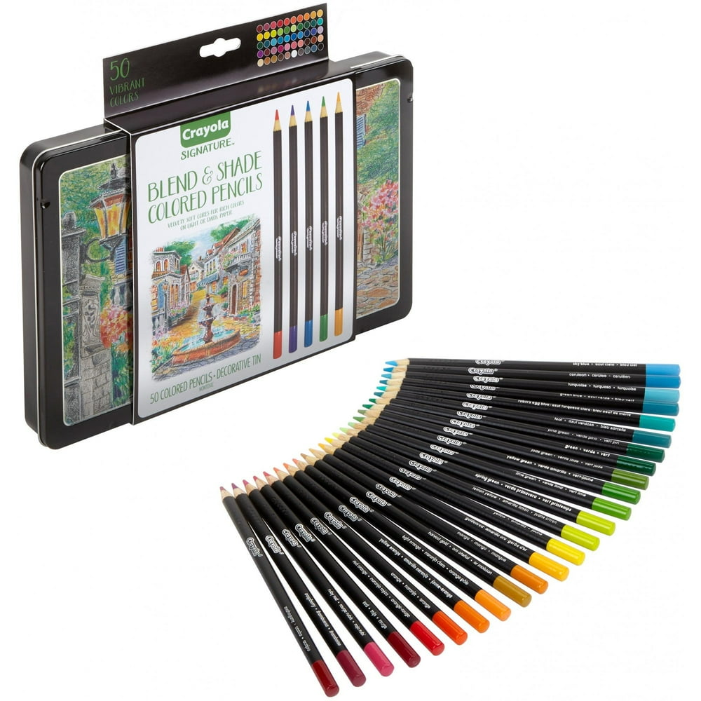 Crayola Signature Blend Shade Colored Pencil Set With Decorative Tin crayola-signature-blend-shade-colored-pencil-set-with-decorative-tin