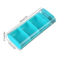 cpengpj 3 Compartment Portable Pill Organizer with Slide-Out Design ...