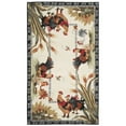 SAFAVIEH Chelsea Lanford Rooster Wool Area Rug, Ivory, 5'6" x 5'6 ...
