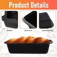 8 Pack Loaf Pan Set, 1LB Carbon Steel Bread Pans, Nonstick Baking Pans ...