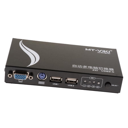 4 Ports Auto USB KVM Switch Up to 1920x1440 Resolution for PC Computers ...