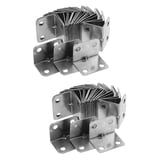 HOMEMAXS 100 pcs Furniture Corner Braces Right Angle Brackets Metal ...