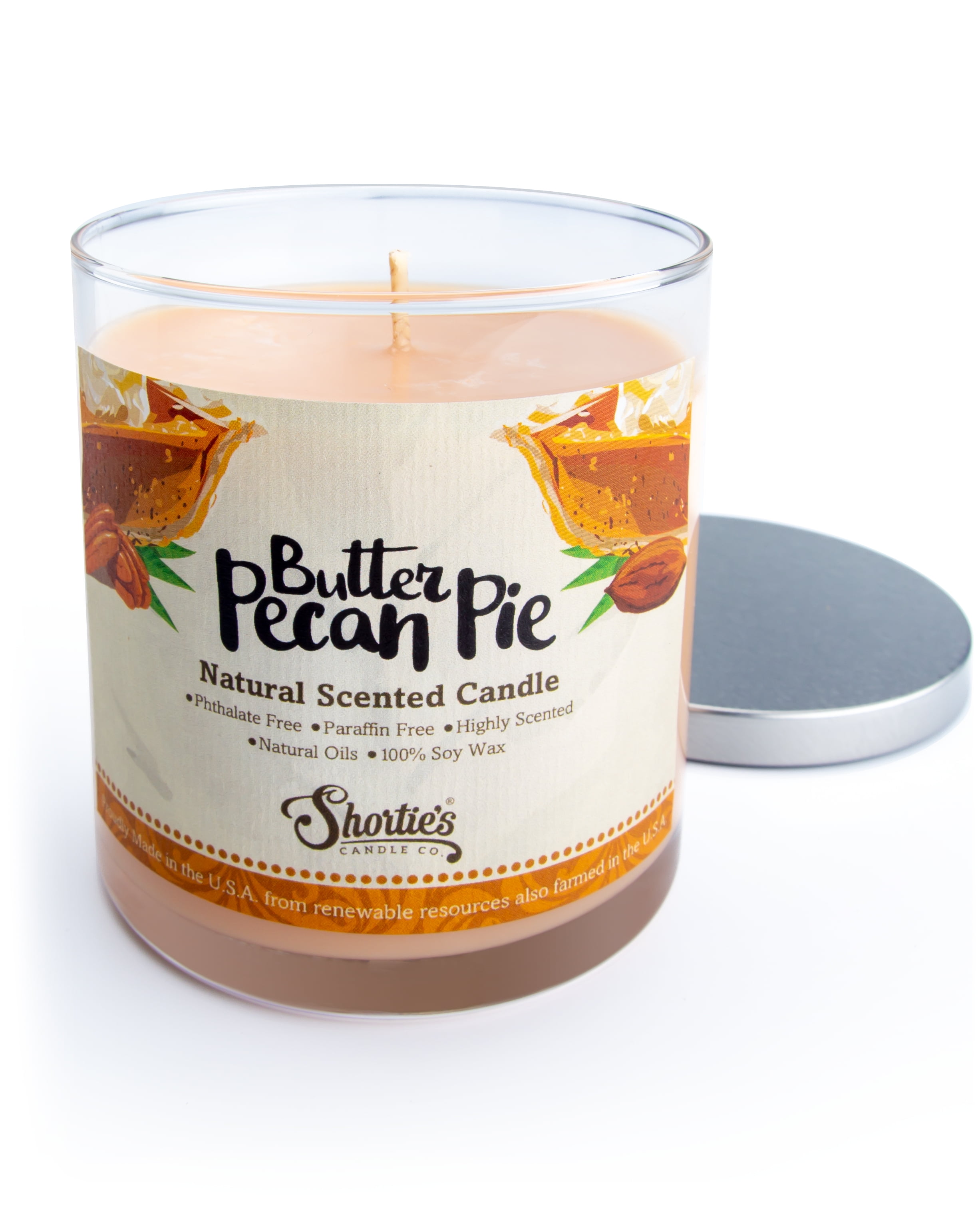 Butter Pecan Pie Scented Natural Soy Candle, Essential Fragrance Oils ...