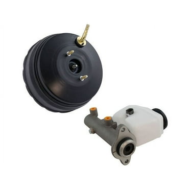 7-Inch Brake Booster Master Cylinder Combo, 1" Bore, Zinc-Plated Steel ...