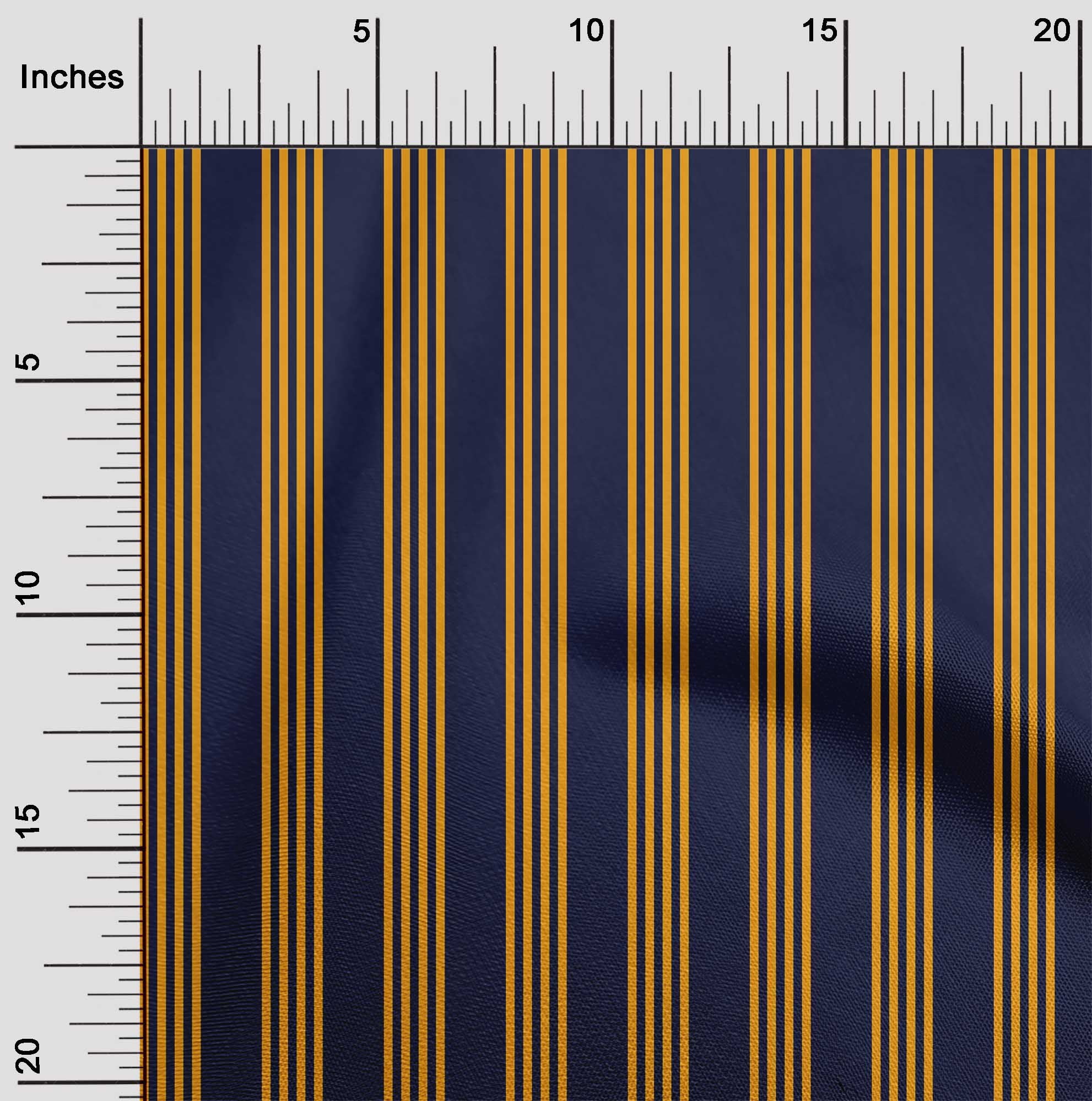 oneOone Cotton Poplin Fabric Vertical Stripe Print Fabric By The Yard ...