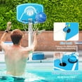 Ktaxon 2 in 1 Portable Pool Basketball Hoop & Volleyball Net, Water ...