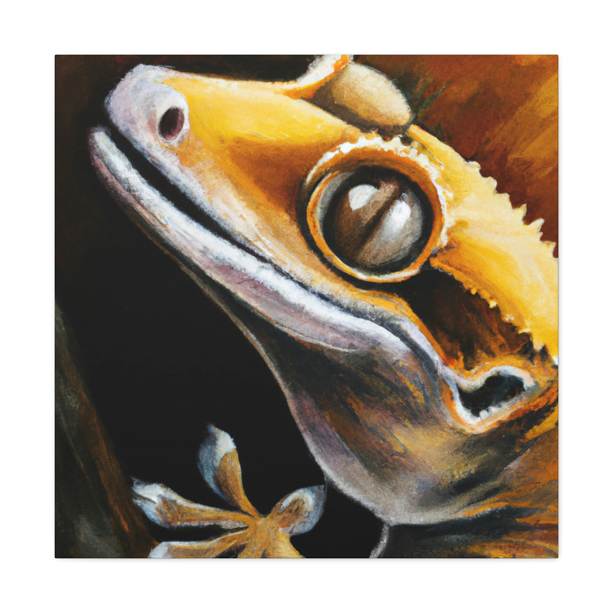 Crested Gecko Realism - Canvas - Walmart.com