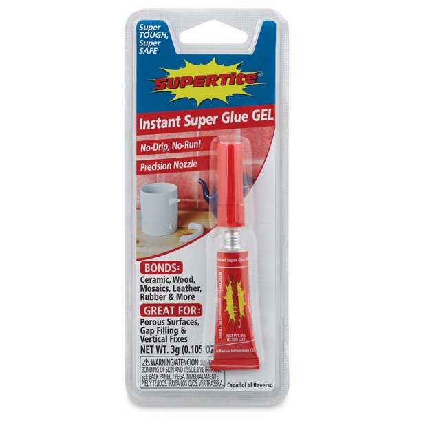 Supertite Instant Super Glue Gel, 3 g Tube - Walmart.com