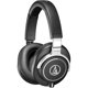 Audio-Technica ATH-M70 Closed Back Monitor Headphones w/ 2 Black Cables ...