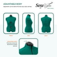 Dritz Sew You Adjustable Dressform, Medium - Body Mannequin & Tailor ...