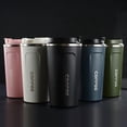 1pc Double Walled Stainless Steel Vacuum Travel Mug - 510Ml/17.2Oz ...