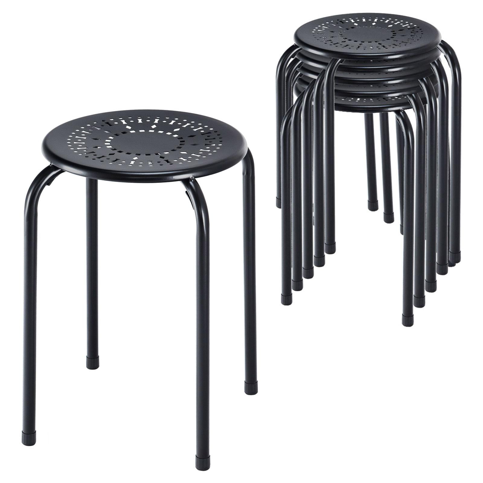 Giantex Multipurpose Stool Chairs, Metal Stool w/Dome, Stackable ...
