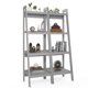 Ameriwood Home Hayes 4 Shelf Ladder Bookcase Bundle, Dove Gray ...