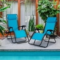Zero Gravity Lounge Chairs, 160°Adjustable Folding Recliner w/Pillow ...