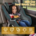 Jetcloudlive Car Seat Snack Tray, Silicone Kids Food Tray with Cup ...
