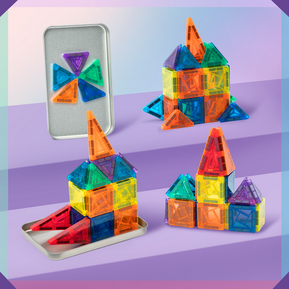 TOSY Magnet Pyramid Stone - 1 Cube Transforms into 1 Billion Shapes, 12 ...