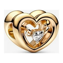 PANDORA Elevated Heart Charm - 798464C01 - Walmart.com