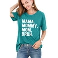 YI XIANG RAN Mama Shirts for Women Mama Mommy Mom Bruh Shirt Funny Mom ...
