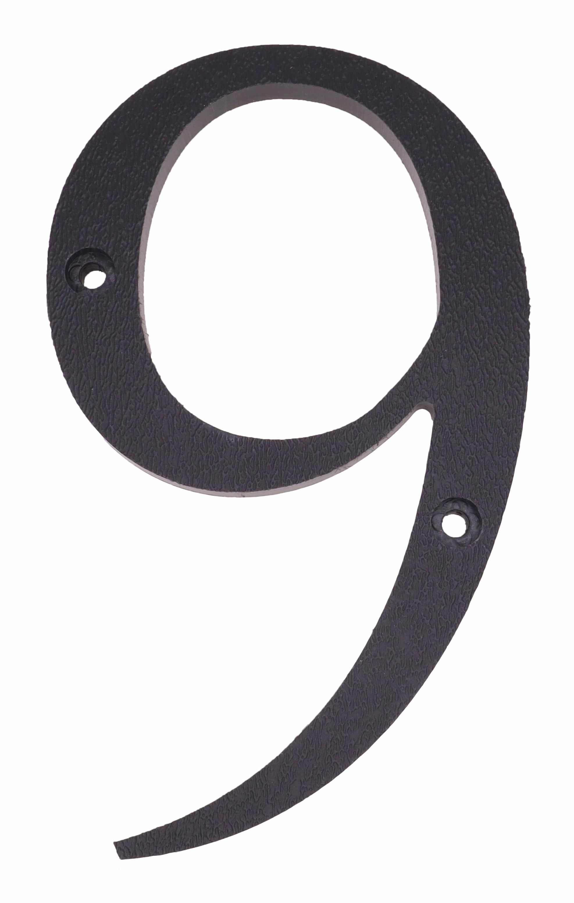 Pearl Sign Co. Black 8" Floating House Number 9, Roman Style - Walmart.com