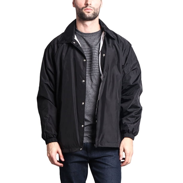 Men's Waterproof Windbreaker Jacket VOS - Black - 3X-Large - Walmart.com