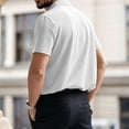 Collared Textured Polo Shirts for Men Quick Dry Stretch Non-Iron Anti ...