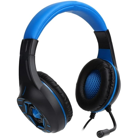 PC Game Headset, 40mm Wired Stereo Headphone with Cool LED Light ...