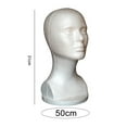 HEVIRGO 2Pcs Female Foam Heads Model, 2 Pack Mannequin Manikin Head for ...