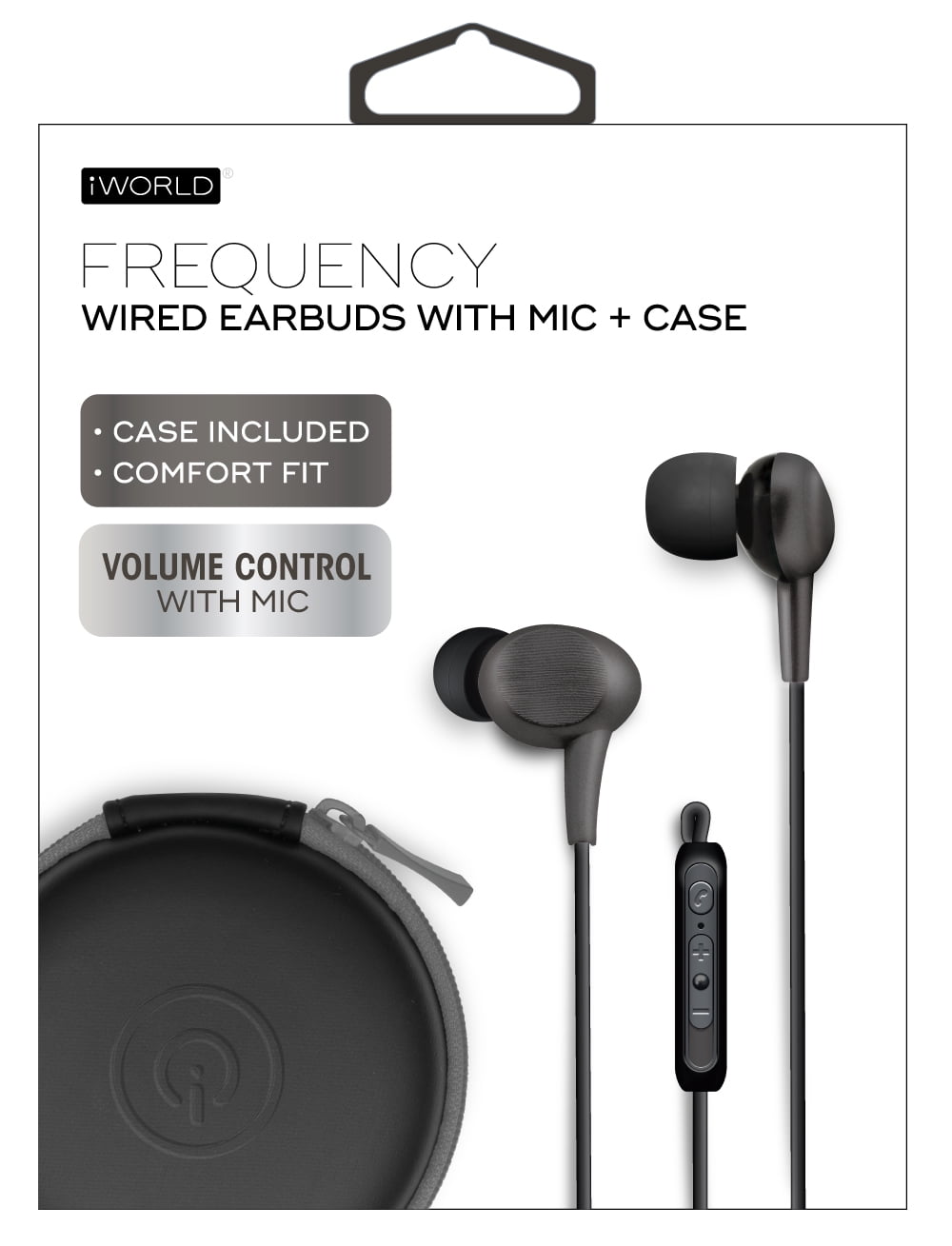 CoreAudio Frequency Wired Earbud with Case - Black - Walmart.com