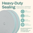 "Home Intuition's 33' 3/16"" x 3/8"" Self-Adhesive Weatherstrip Seal ...