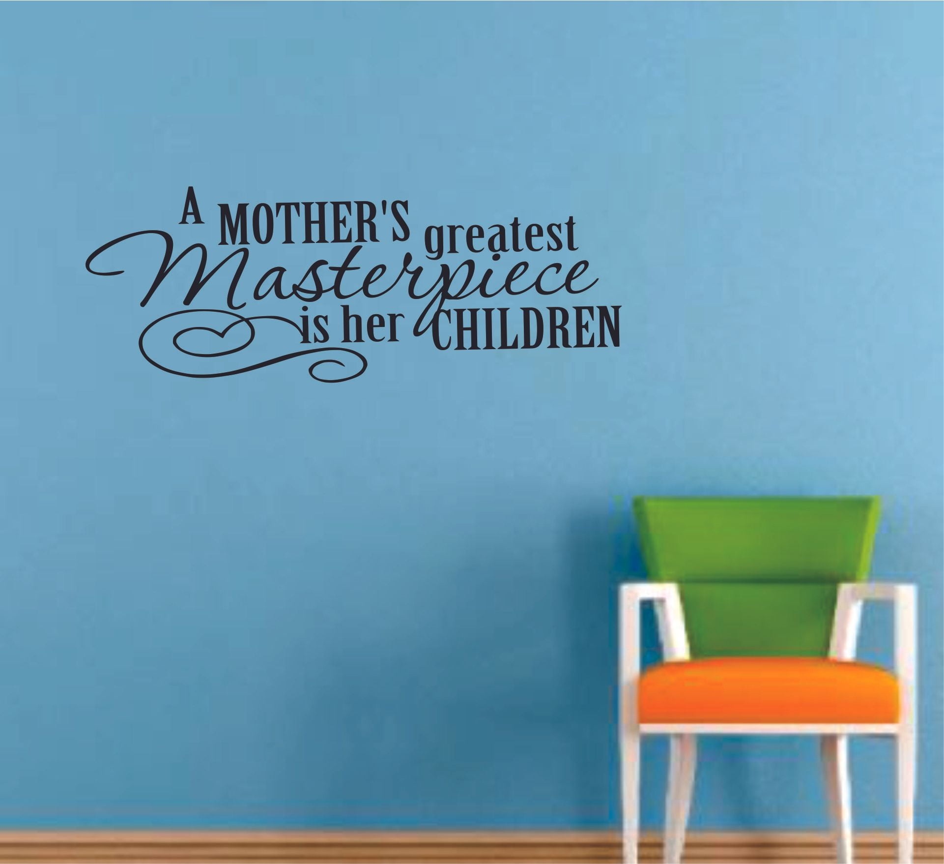 A Mother's Greatest Masterpiece Customized Wall Decal - Custom Vinyl ...