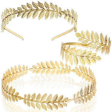 Gold Metal Caesar Leaf Crown King Headwear Roman Emperor Costume Prop ...