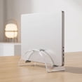 Acrylic Vertical Laptop Stand for Desk – Sturdy Desktop Notebook Dock ...